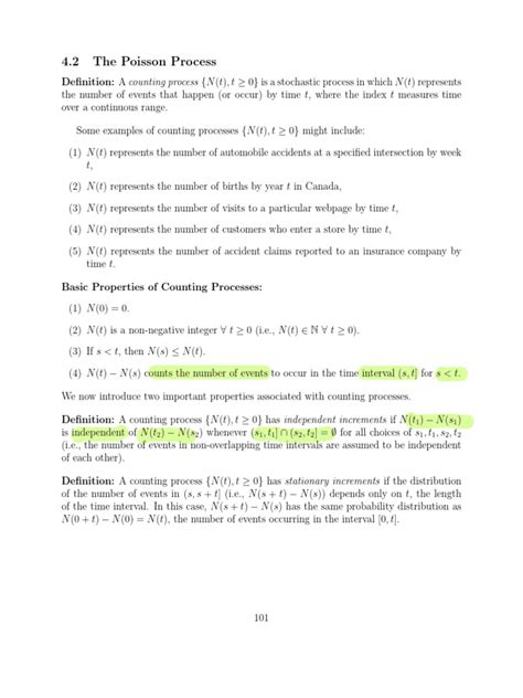 The Exponential Distribution And The Poisson Process Part 2 Pdf Poisson Distribution