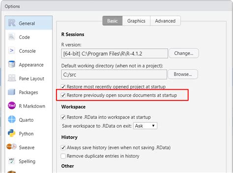 Rstudio After R Studio Launches How To Auto Load A File For Editing