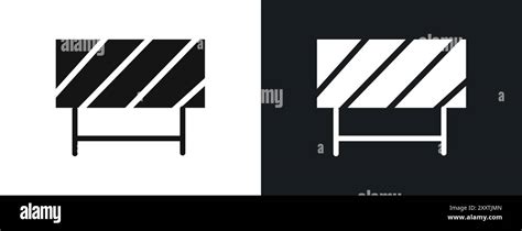 Barrier Icon Linear Vector Graphics Sign Or Symbol Set For Web App Ui Stock Vector Image And Art