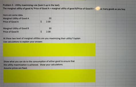 Solved Problem 3 Utility Maximizing Rule Look It Up In Chegg Com