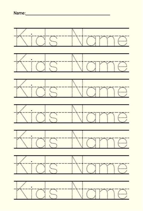 Printable Free Dotted Names For Preschool With Lines Printable Jd