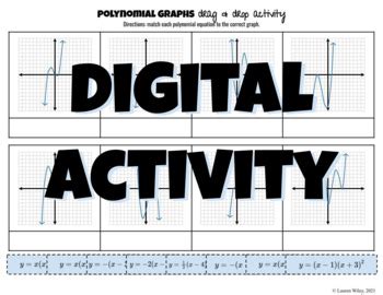 Polynomial Graphs In Factored Form GOOGLE SLIDES Drag Drop By Lauren Wiley