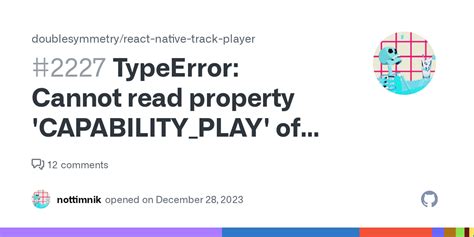 Typeerror Cannot Read Property Capabilityplay Of Null Js Engine