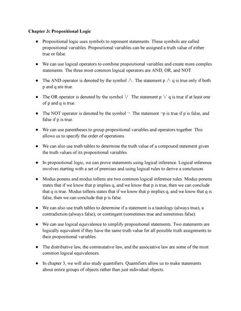 cs 173 chapter 3 notes for cs 173 ch 3 chapter 3 propositional