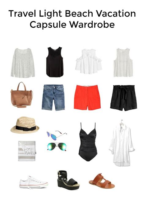 The Travel Light Beach Vacation Capsule Wardrobe Is Full Of Clothes