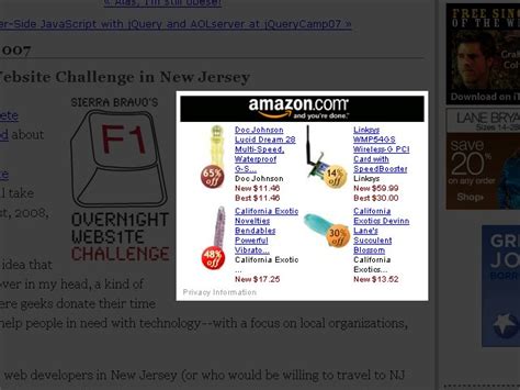 Amazon Omakase Links Ad Unit Thinks I Want Sex Toys
