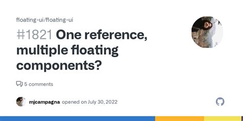 One Reference Multiple Floating Components · Issue 1821 · Floating Uifloating Ui · Github