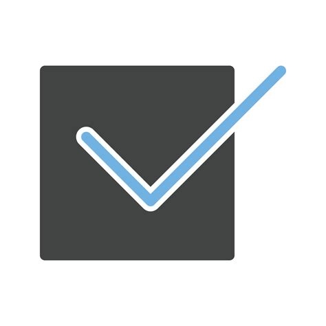 Checkbox Glyph Blue And Black Icon 10899890 Vector Art At Vecteezy