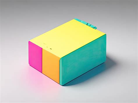 Degradable Colored Rectangle Premium Ai Generated Image