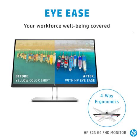 HP E23 G4 23-inch Full-HD IPS Ergonomic Monitor - tpstech.in