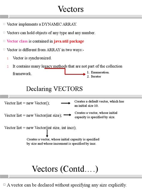 Vectors Vector Class Pdf Array Data Structure Data Type