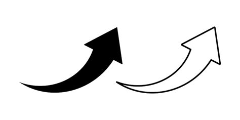 Premium Vector Abstract Icon With Black Arrow Curve On White Background Arrow Pointer Icon