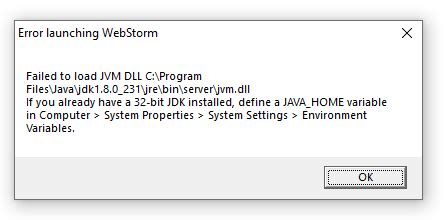 Running WebStorm From Command Line Error IDEs Support IntelliJ Platform JetBrains