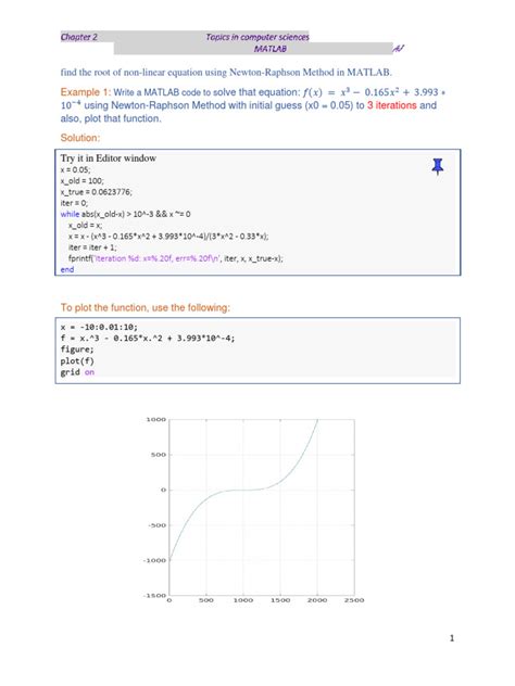 Newtons Raphson Method Lab Report Download Free Pdf Mathematics Mathematical Relations