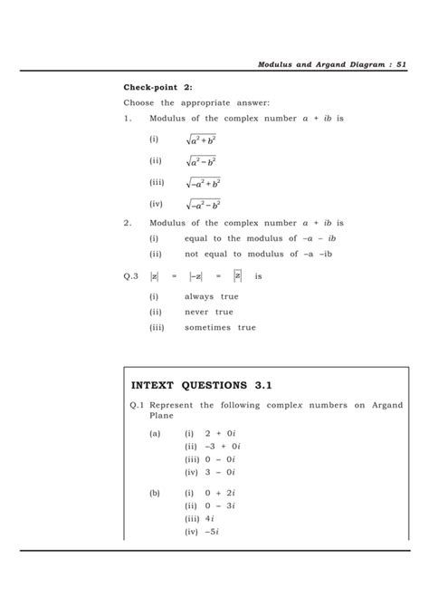 Modulus And Argand Diagram Pdf