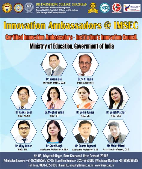 Innovation Ambassadors Imsec Ghaziabad