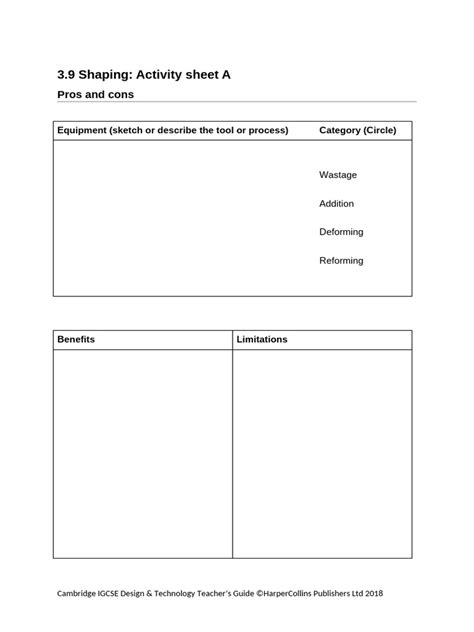 Igcse Dt S39 Activitysheet A Pdf
