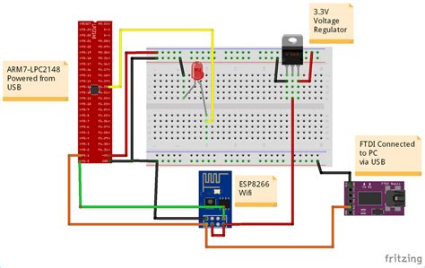 Circuit Digest — Esp8266 Interfacing With Arm7 Lpc2148 In This