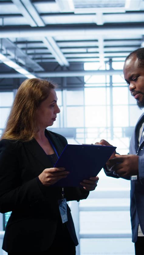 Vertical Team Of Admin In Server Hub Check Recovery Plan Monitoring Data Center Energy