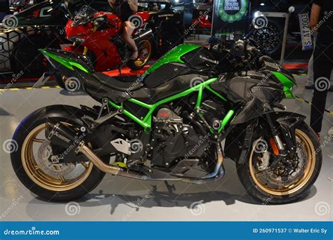 Kawasaki Ninja Motorcycle At Manila Auto Salon In Pasay Philippines