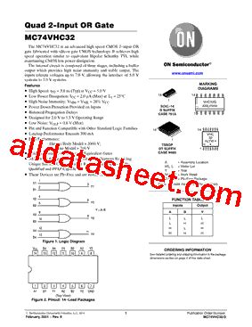 MC VHC DTG Datasheet PDF ON Semiconductor