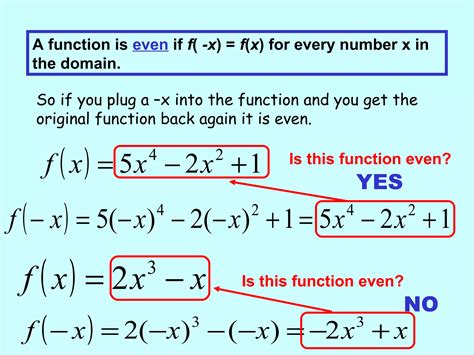 Odd And Even Functions PPT Physics Science