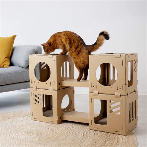 Cardboard Cat Tower At Mildred Rohe Blog