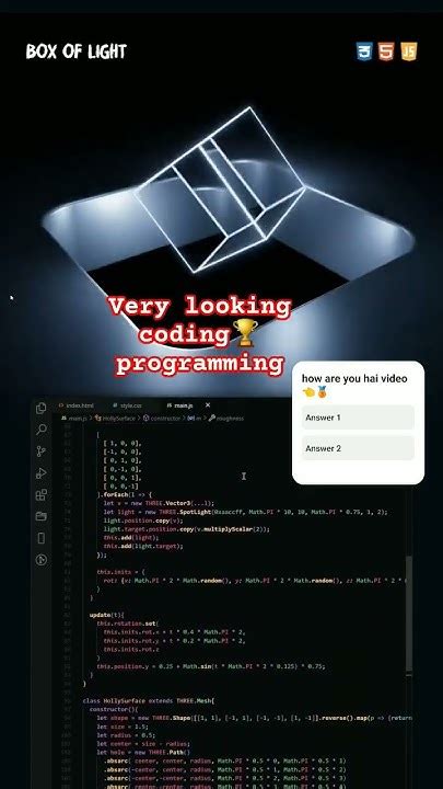 box of light💡 👈🥉 coding shorts 👈🏆 tranding 🎓🥉 viralvideo programming supercoder youtube