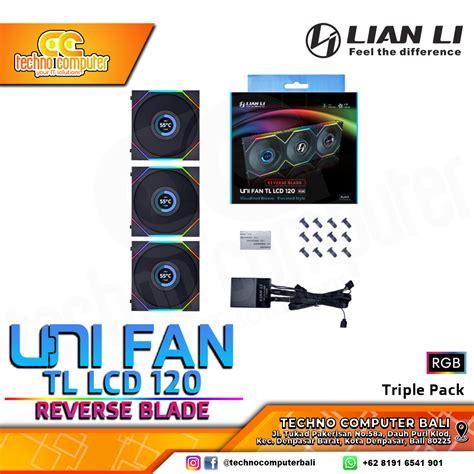 Fan Casing Lian Li Uni Fan Tl Lcd 120 Reverse Blade Black 120mm Fan Casing Lian Li Uni Fan Tl Lcd 120 Reverse Blade Black 120mm