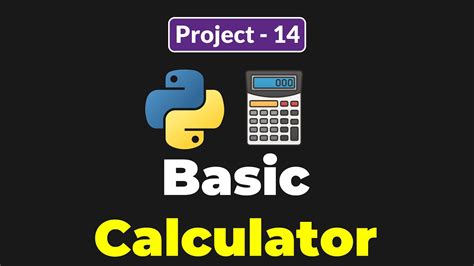 Python Calculator Project For Beginners Youtube