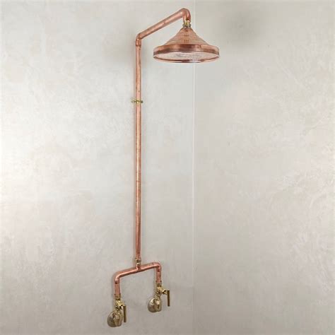 Antique Copper Shower Fixtures Etsy