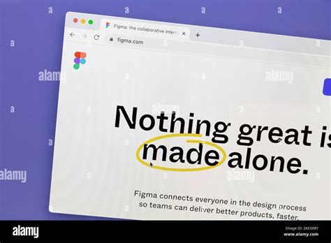 Ostersund Sweden Sep 16 2022figma Website On A Computer Screen