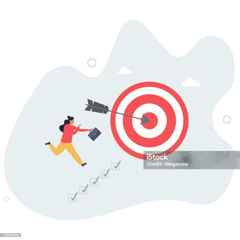 경력 성공을위한 개인 개발 계획 동기를 부여하고 비즈니스 목표 개념 Flat 캐릭터 라이프를 달성하기위한 전문 기술 또는 역량을 구축합니다 개발에 대한 스톡 벡터 아트 및