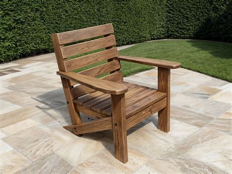 Wooden Outdoor Chair Build Plans Diy Patio Chair Digital Pdf Etsy