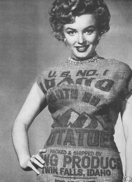 Potato Boutique Marilyn Monroe In Potato Sack Dress