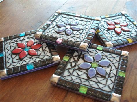 Colouful Mosaic Coasters Felt