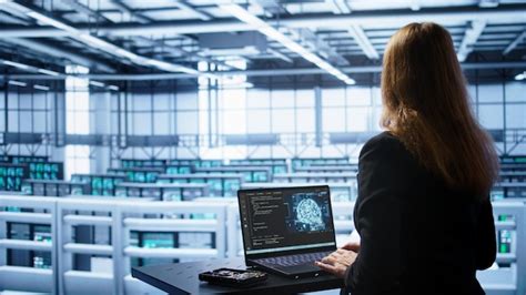 Engineer In Data Center Using Artificial Intelligence Computing
