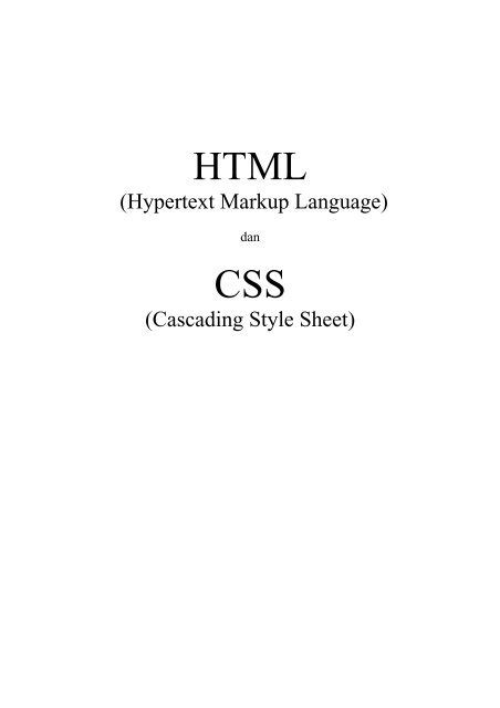 Tutorial Htmlcsspdf