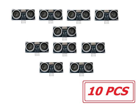 Pack De 10 Modules De Mesure De Capteur à Ultrasons Hc Sr04 Pour Robot Arduino Raspberry Pi Eur