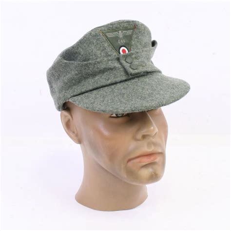 Ww2 German M43 Army Field Cap With Bevo Insignia By Rum