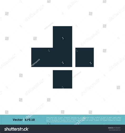 Cross Plus Icon Vector Logo Template Stock Vector Royalty Free