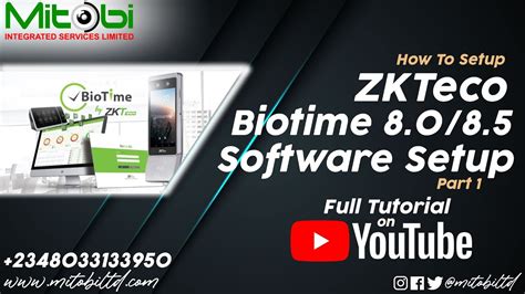 How To Setup And Configure Zkteco Biotime 85 Software Part 1 Youtube