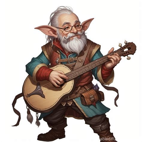 Dnd Gnome Bard Art