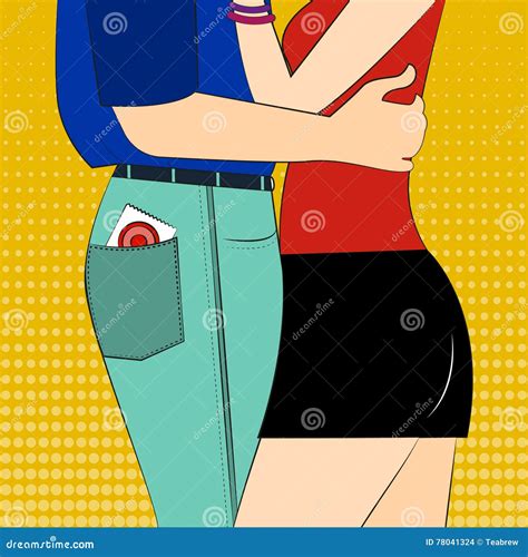 safe sex vector illustration stock vector illustration of protect