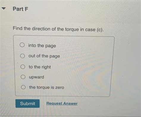 Solved Problem Calculate The Torque Magnitude And Chegg
