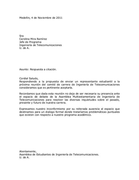 Carta Respuesta