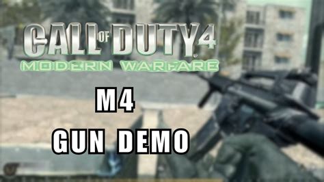 Gun Demo Cod4 M4 Youtube