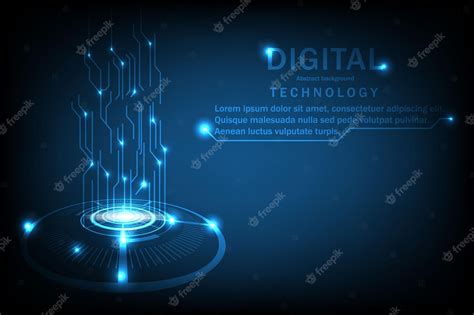 Premium Vector Abstract Technology Background Hi Tech Communication Concept Innovation