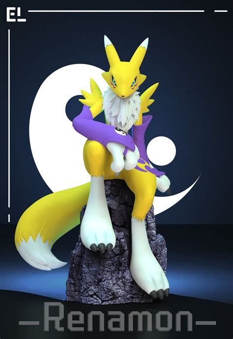 Renamon Digimon Resin Statue El Studio Figuretopia