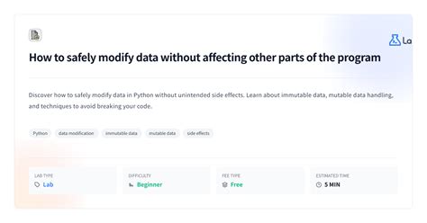 How To Safely Modify Data Without Affecting Other Parts Of The Program